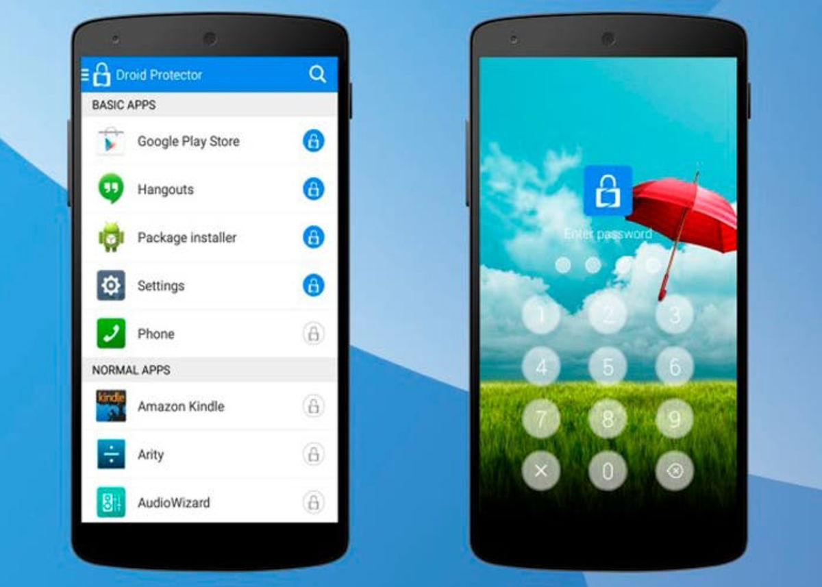 Protege las aplicaciones importantes con Droid Protector
