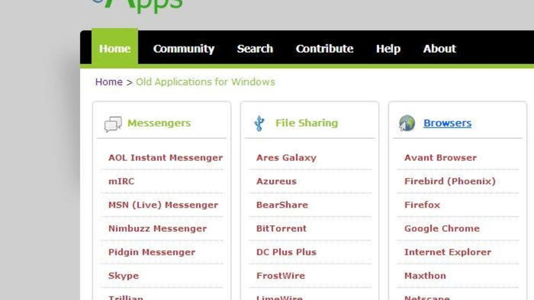 Instala versiones antiguas y nostálgicas de tus aplicaciones favoritas