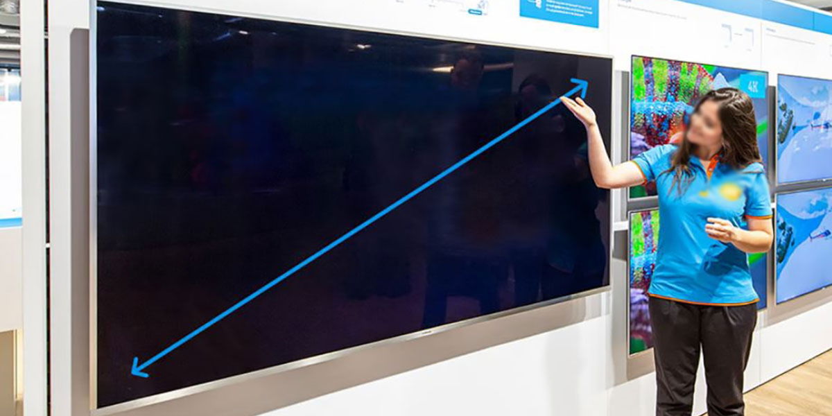 Cuántos centímetros mide una televisión de 32, 43 o 55 pulgadas