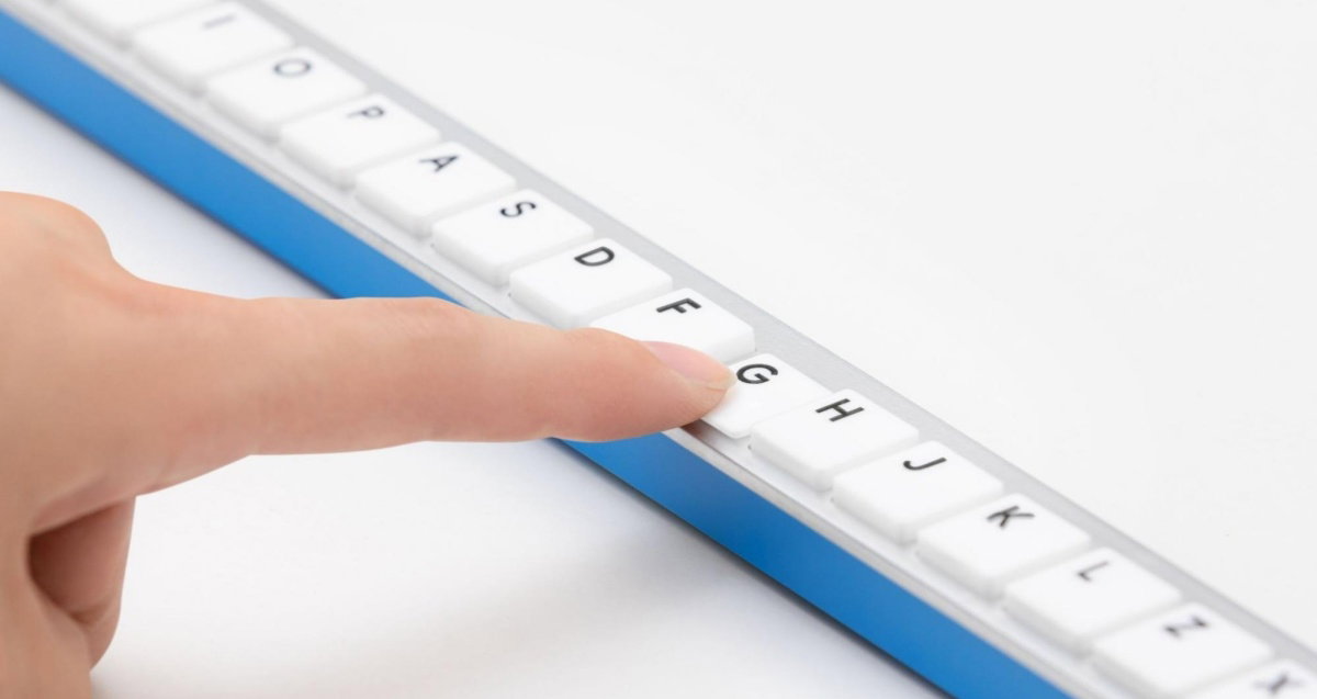 Un teclado de casi dos metros con todas las teclas en fila: la nueva y ...