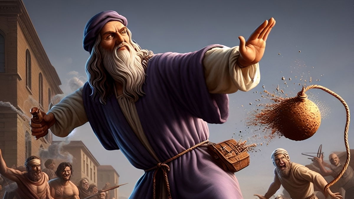 Seguramente sea el invento más raro de Leonardo da Vinci: era una bomba ...