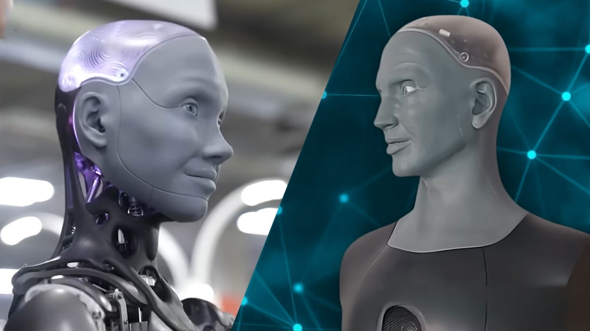 Ameca es un robot humanoide que se declaró autoconsciente. Ahora tiene un compañero y es igual ...